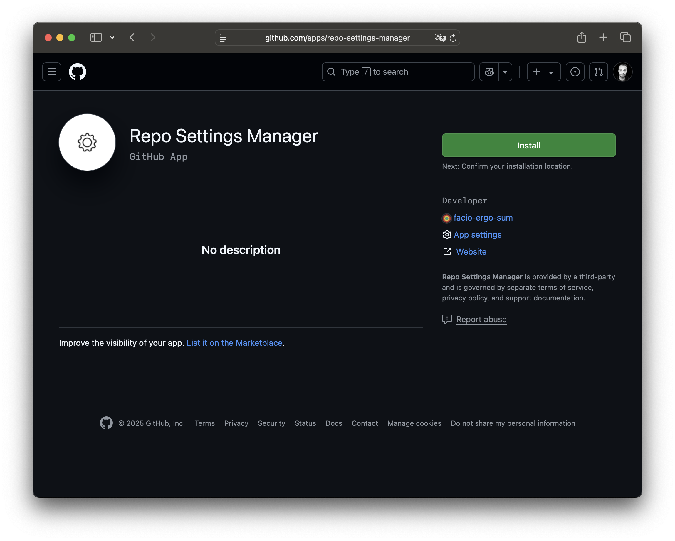 Getting Started Github Settings Manager Documentation